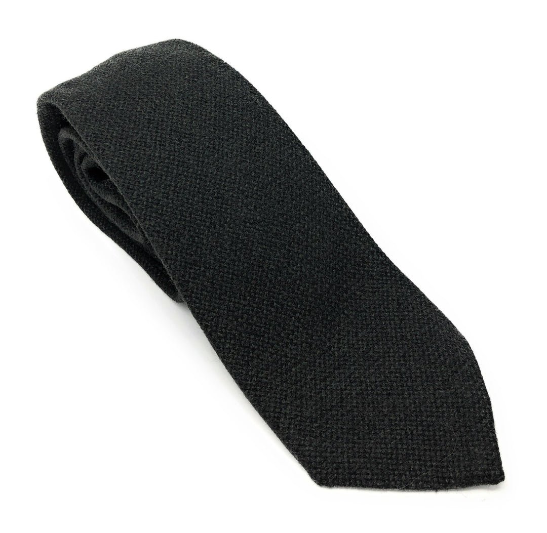 Italian Dark Green Tie | 100% Italian Wool | Wilmok