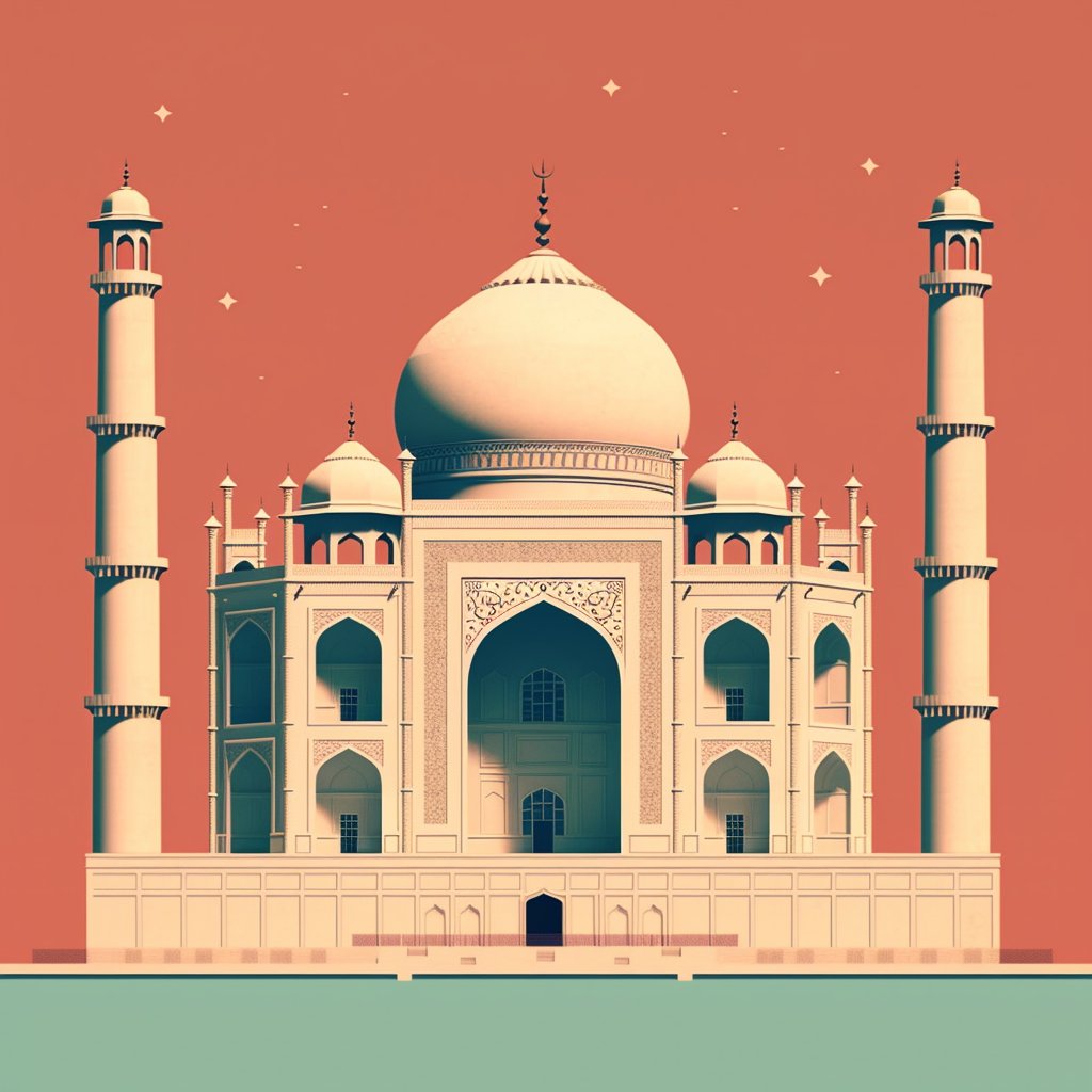 Taj Mahal: Eternal Love Monument | Italian Silk Pocket Square – Wilmok